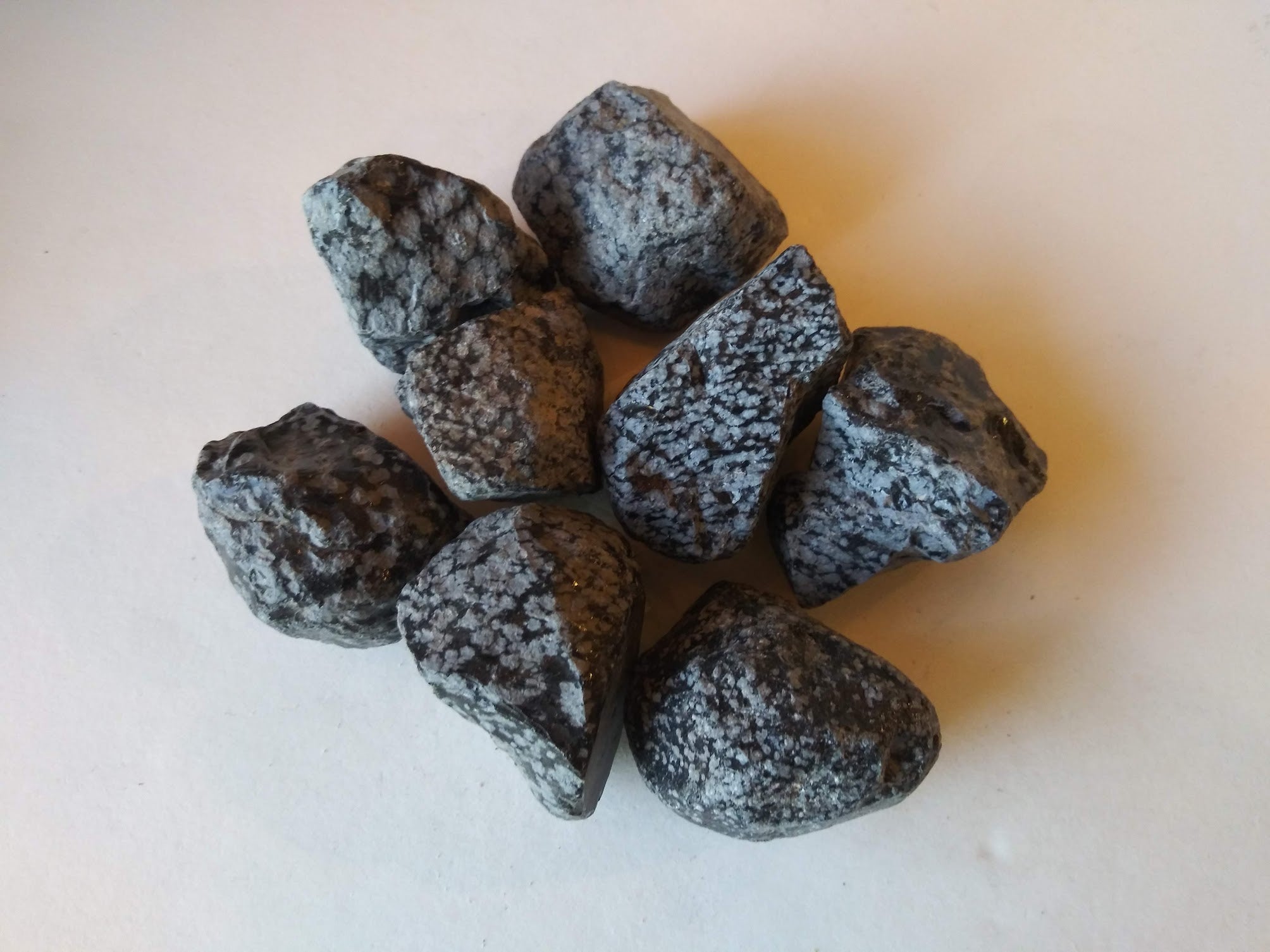 Raw Snowflake Obsidian
